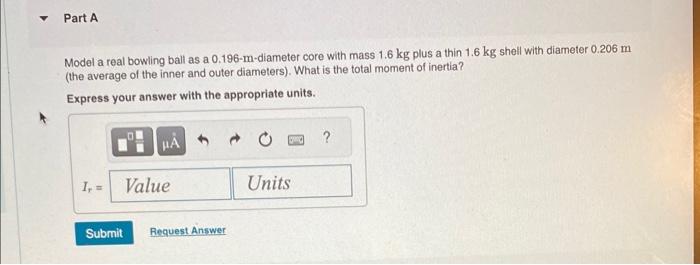 Solved A bowling ball is far from uniform. Lightweight | Chegg.com