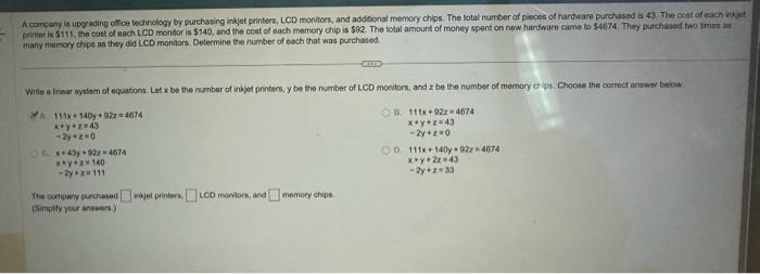 Solved Acumcany is upgrading office lechnology by purchssing | Chegg.com