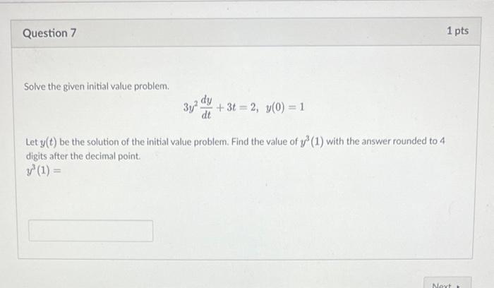 Solved Solve the given initial value problem. | Chegg.com