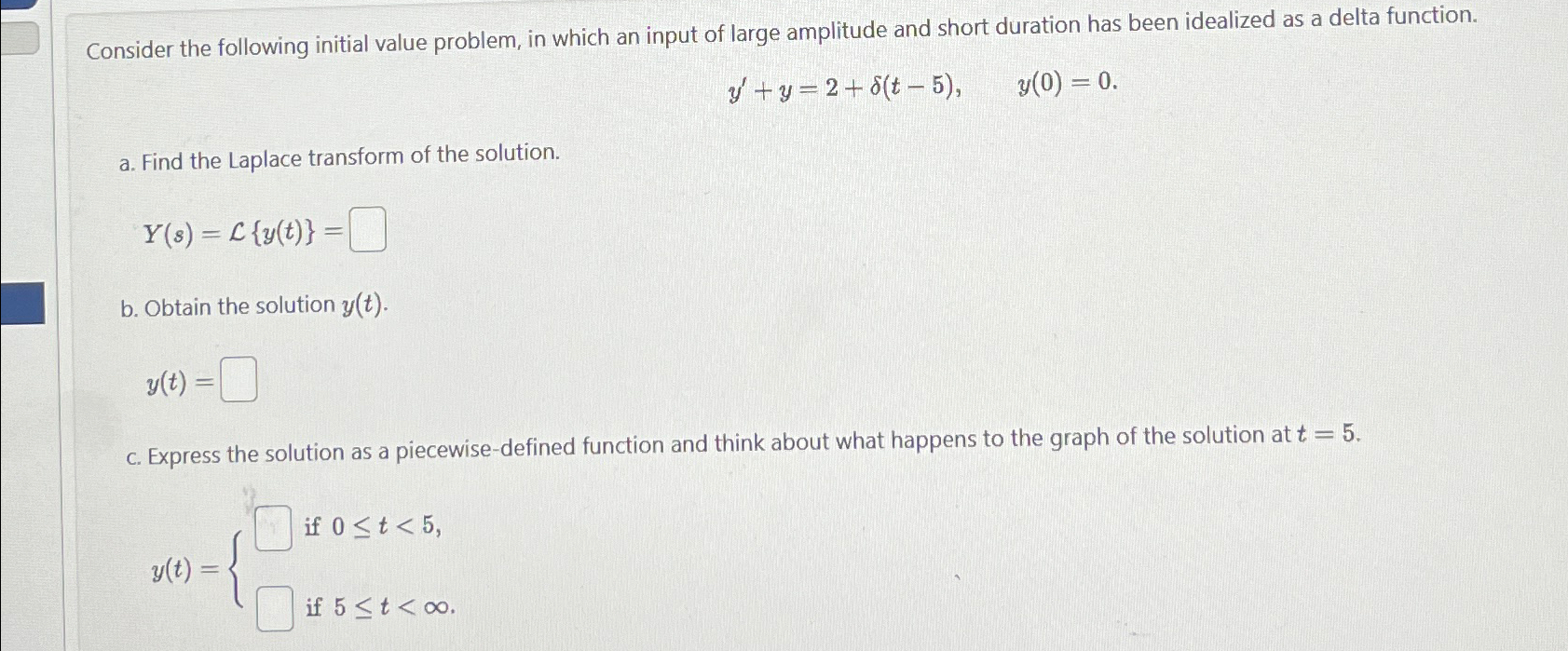 Solved Consider The Following Initial Value Problem In 0010