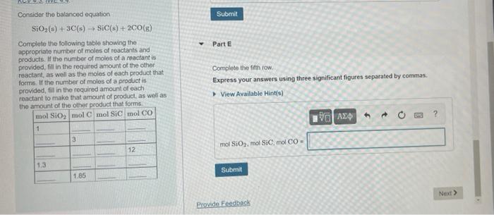 Solved Part A Complete the first row. Express your answers | Chegg.com
