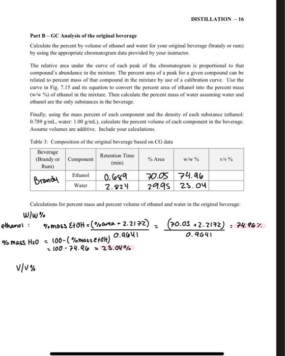 Solved this is my gc analysis if ethanol with water. i dont | Chegg.com