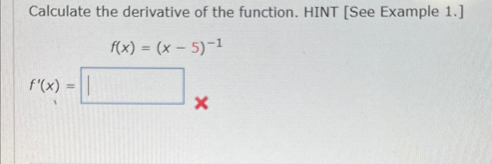 Solved Calculate the derivative of the function. HINT [See | Chegg.com