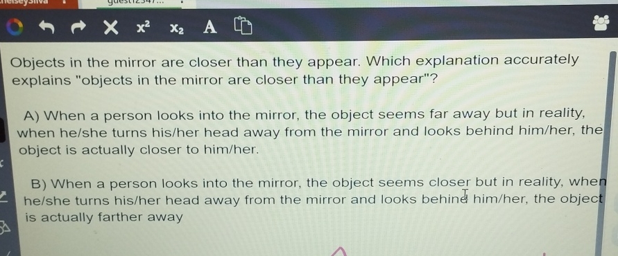 Solved Objects in the mirror are closer than they appear. | Chegg.com