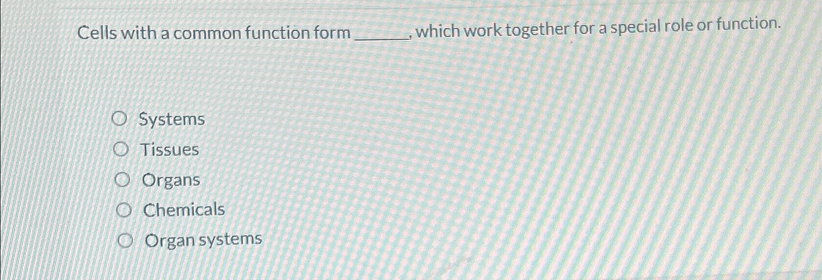 Solved Cells with a common function form which work together | Chegg.com