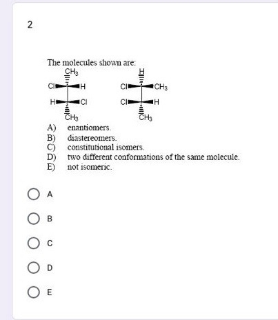 Solved The molecules shown are: CI HECH. CH CICHCH Hobci and | Chegg.com