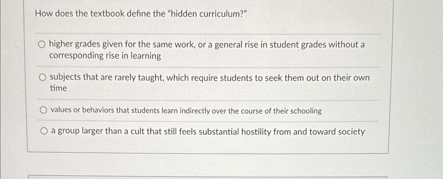 Solved How does the textbook define the "hidden | Chegg.com