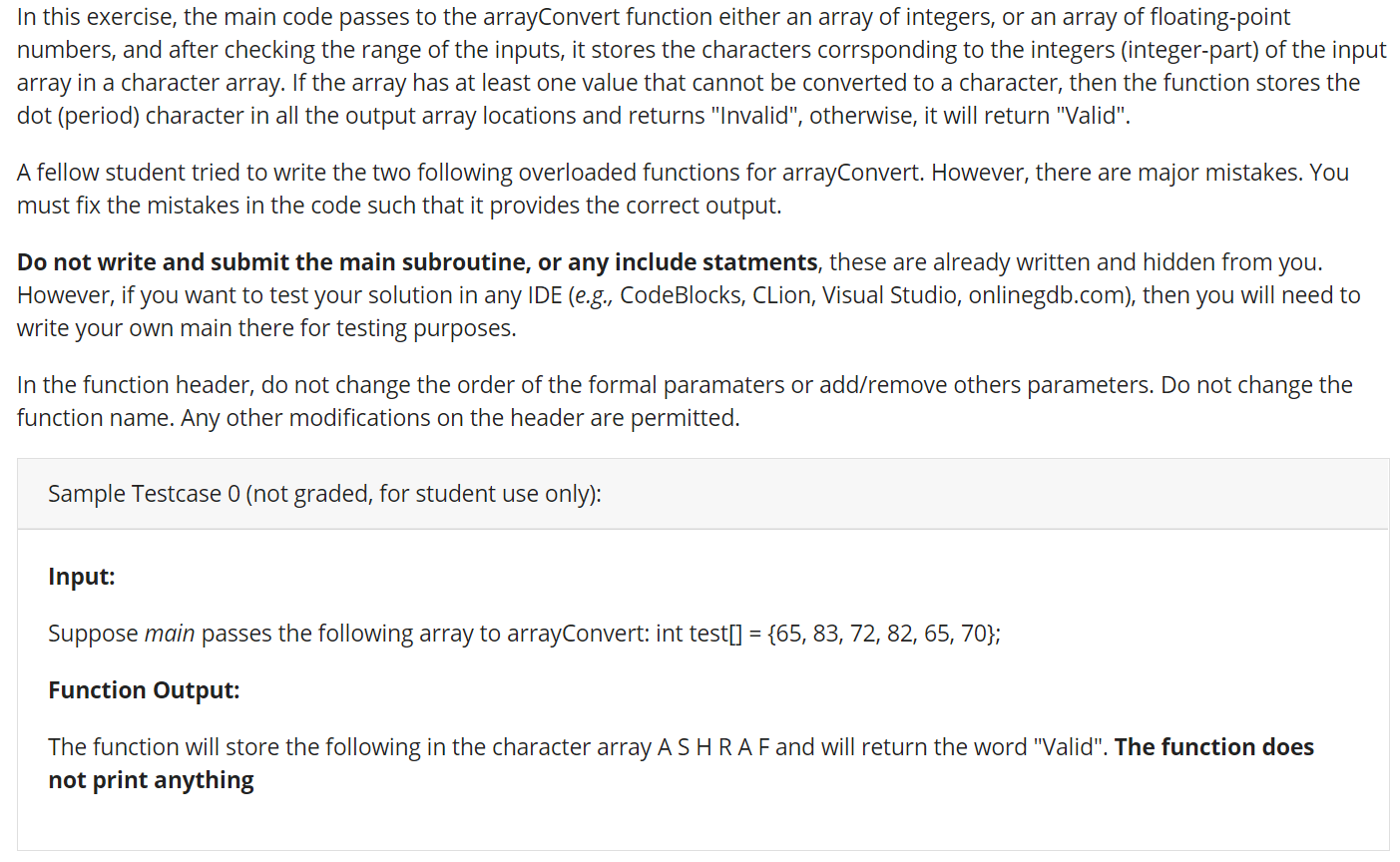 Solved In This Exercise The Main Code Passes To The 