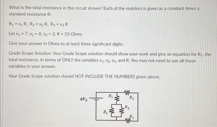Solved What is the total resistance in the circuit shown? | Chegg.com