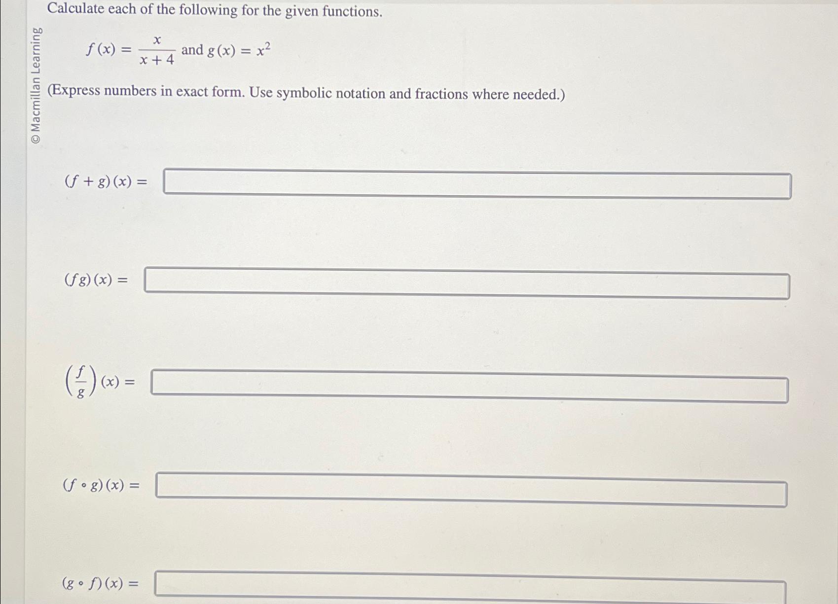 Solved Calculate each of the following for the given | Chegg.com