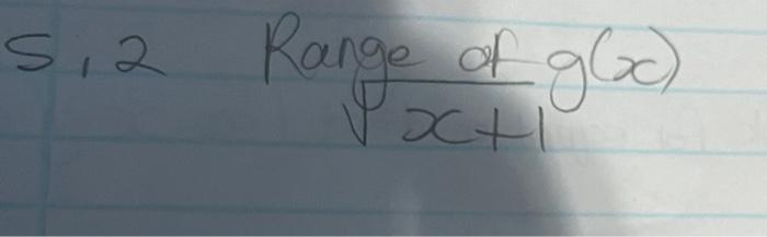 Solved Range of g(x) | Chegg.com