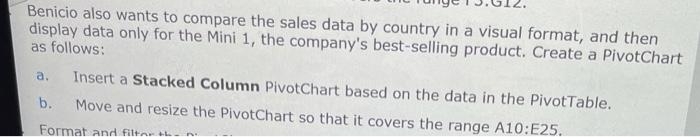 as 10110WS. a. Insert a Stacked Column PivotChart | Chegg.com