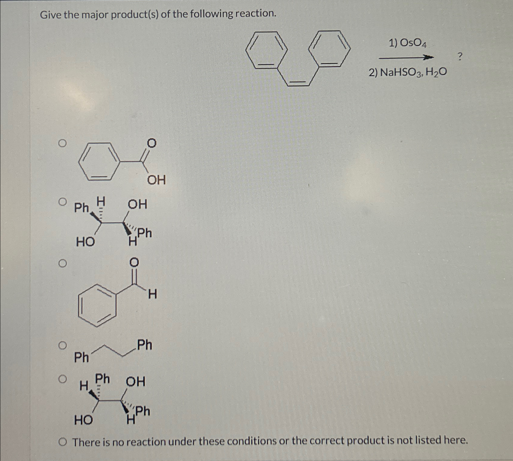 Solved Give the major product(s) ﻿of the following | Chegg.com