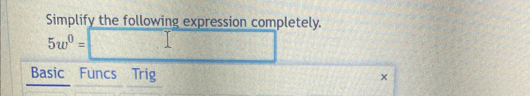 Solved Simplify the following expression | Chegg.com