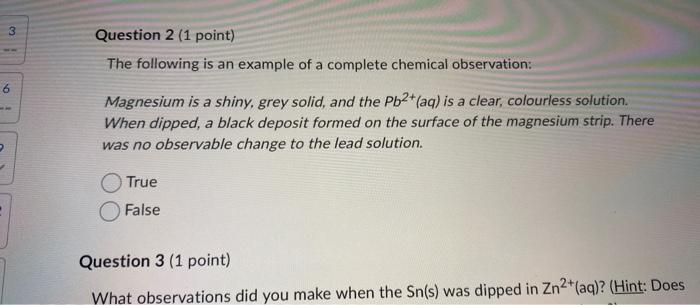 Solved The following is an example of a completenchemicsl | Chegg.com