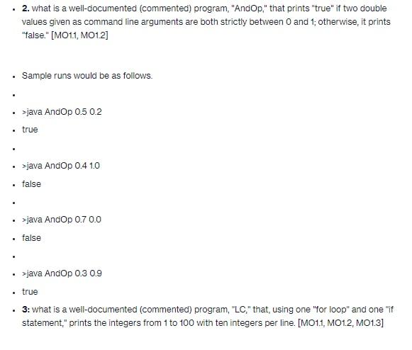 Solved 2. what is a well-documented (commented) program, | Chegg.com