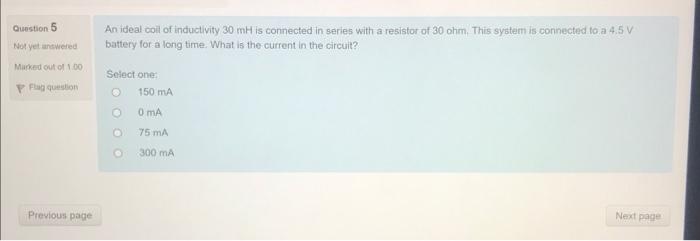 Solved An ideal coll of inductivity 30mH is connected in | Chegg.com