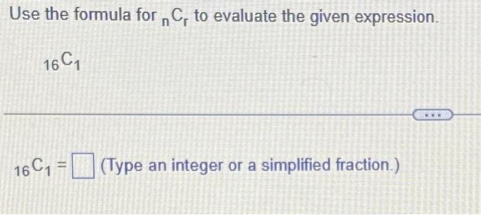 Solved Use the formula for C, to evaluate the given | Chegg.com