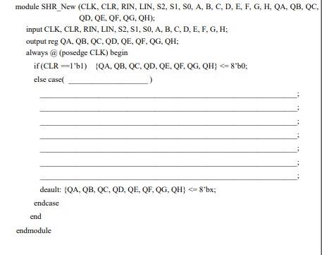 Solved 2. Design of an extended 8-bit universal shift | Chegg.com