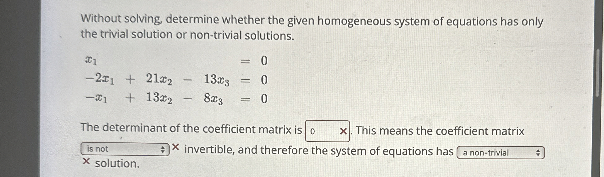 Solved Without solving, determine whether the given | Chegg.com