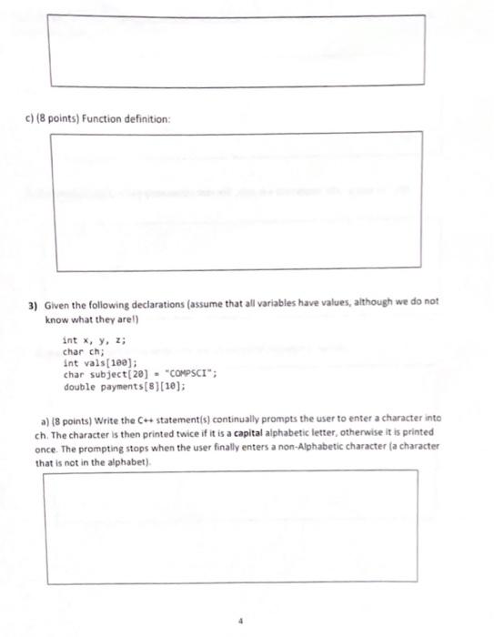 Given the following code:c) (2 points) Which line | Chegg.com