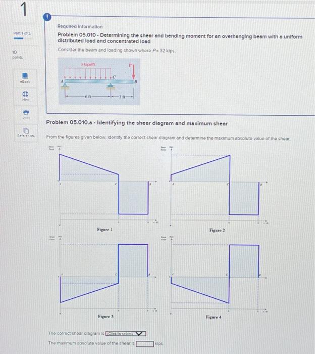 Solved 1 Part 1 of 2 10 points eBook Hint References | Chegg.com