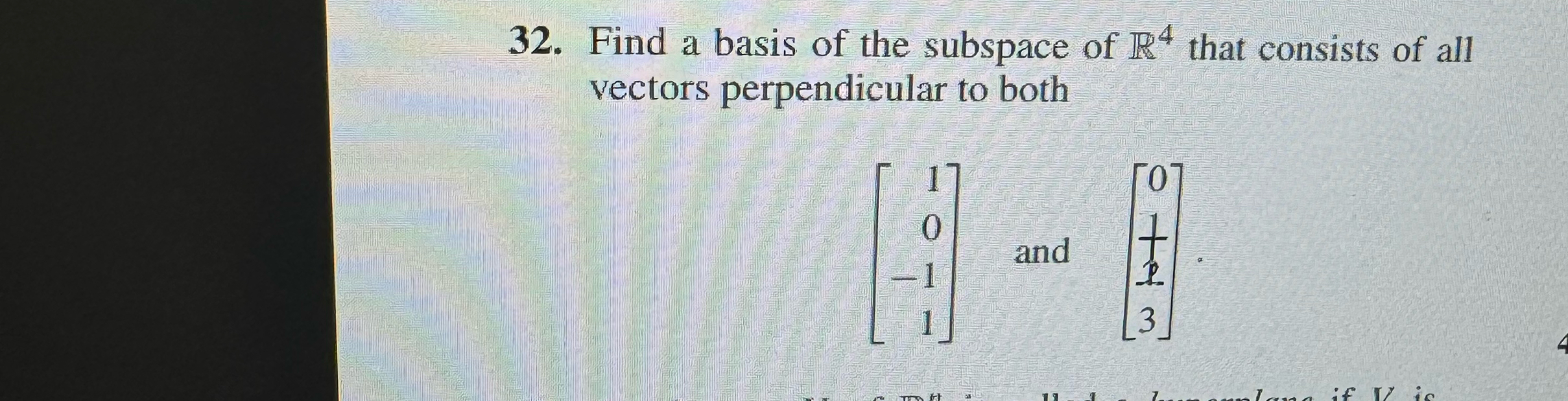 Solved Find a basis of the subspace of R4 ﻿that consists of | Chegg.com