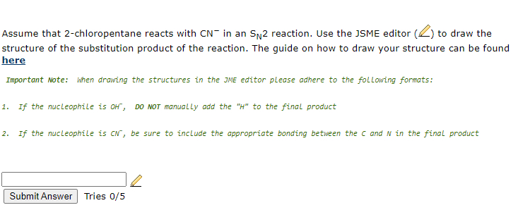 Solved Assume that 2-chloropentane reacts with CN-in an SN | Chegg.com