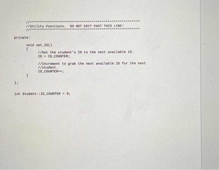 Solved Please Use C And The Cpp File Given To Complete