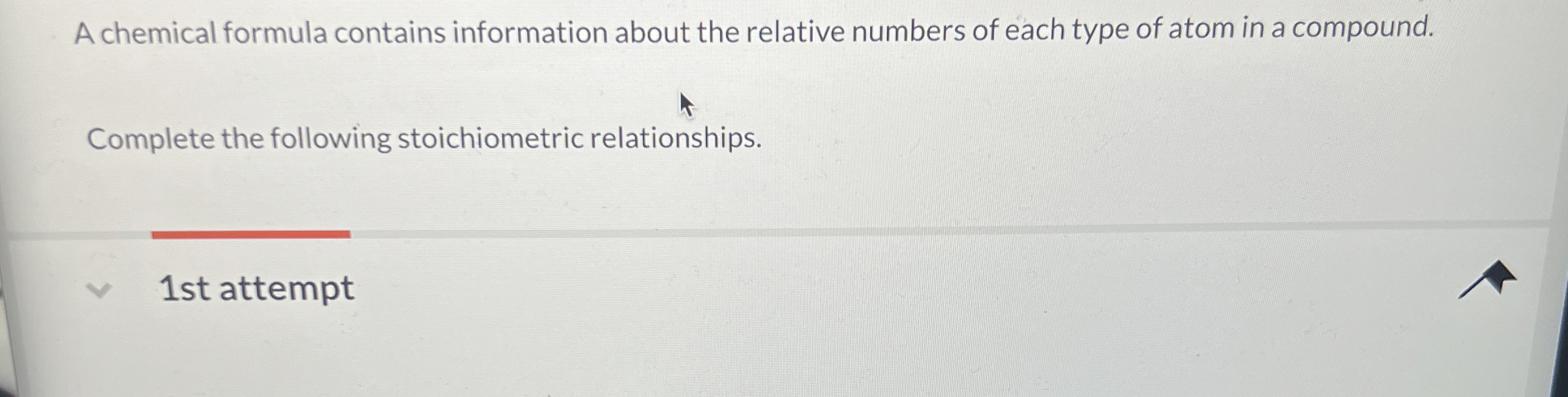 Solved A chemical formula contains information about the | Chegg.com