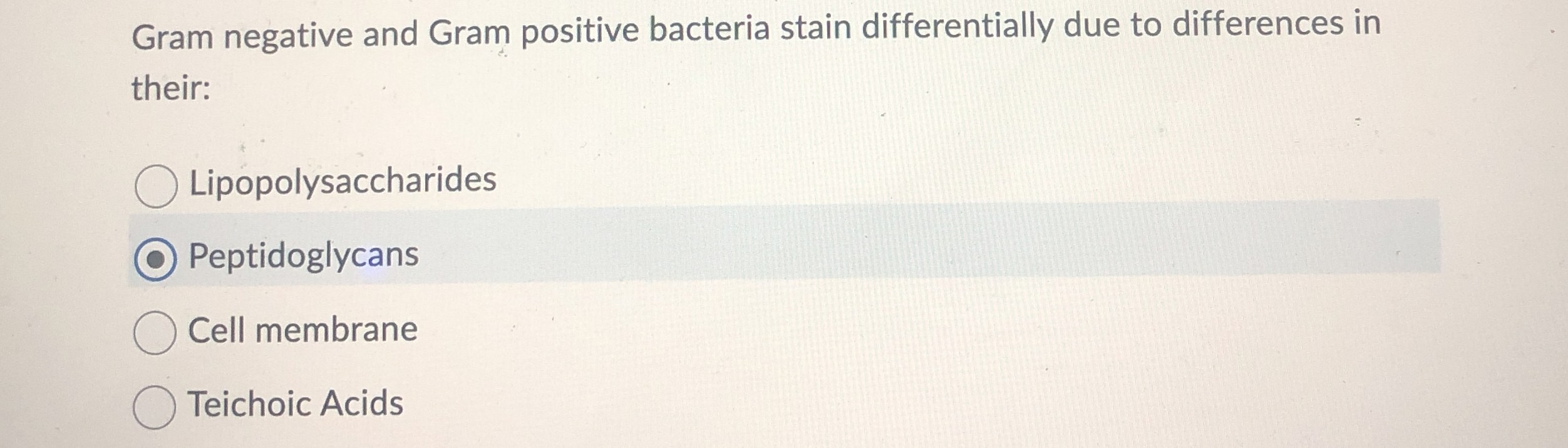 Solved Gram negative and Gram positive bacteria stain | Chegg.com