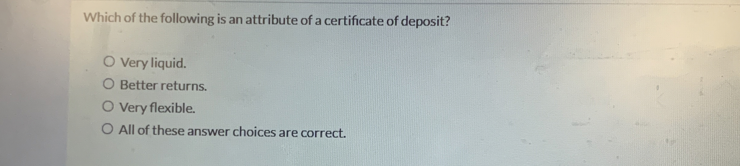 Solved Which of the following is an attribute of a | Chegg.com