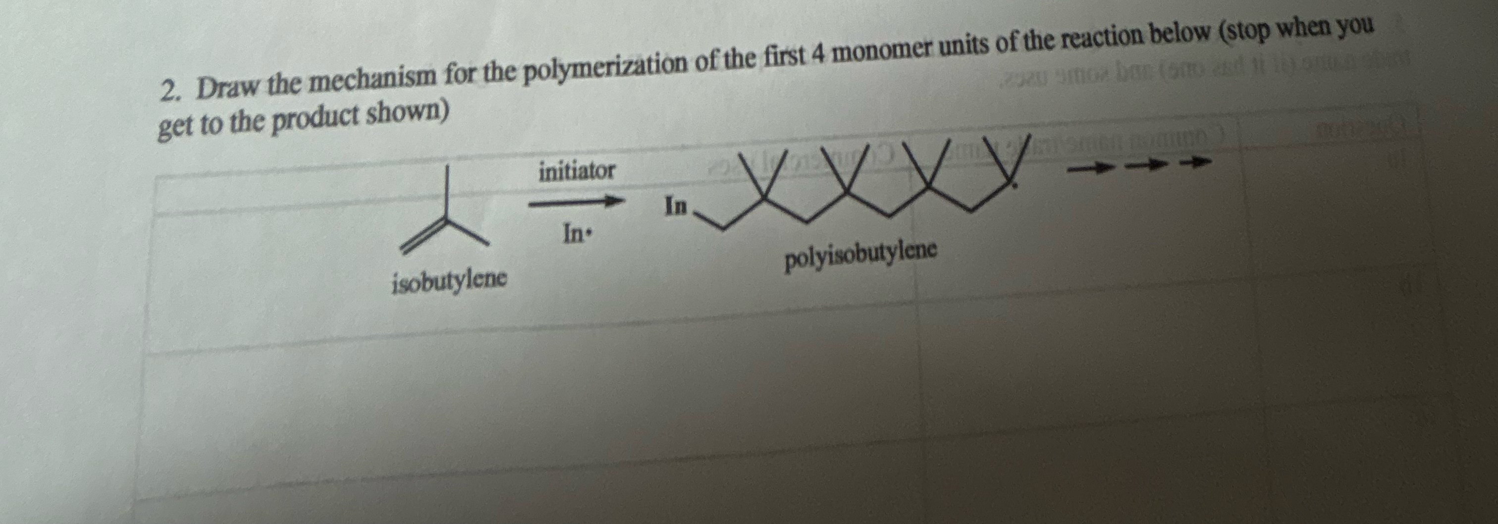 Solved Draw the mechanism for the polymerization of the | Chegg.com