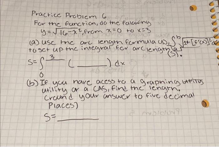 Solved Practice Probiem 6 For the function, do the falowing | Chegg.com