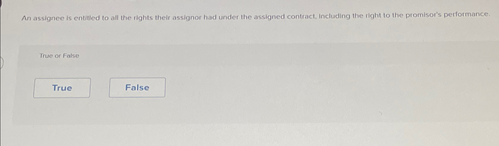 Solved An Assignee Is Entitled To All The Rights Their 