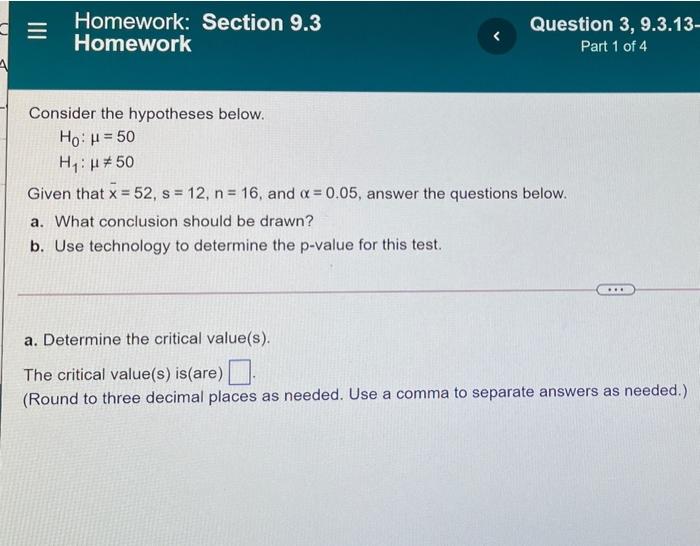 Solved Homework Section 9 3 Homework Question 3 9 3 13