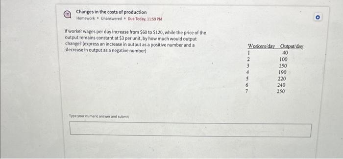 Solved Homework * Unanswered * Due Todry, 11-59 PM If worker | Chegg.com