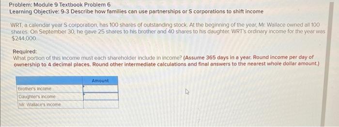 Solved Problem: Module 9 Textbook Problem 6 Learning | Chegg.com