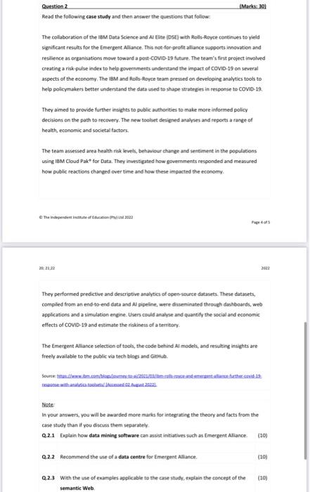 Solved Read the following case study and then answer the | Chegg.com