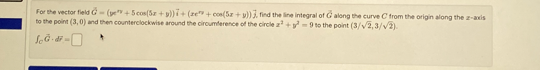 Solved For the vector field | Chegg.com