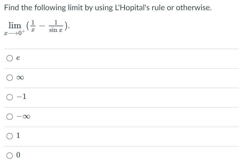 Solved Find the following limit by using L'Hopital's rule or | Chegg.com
