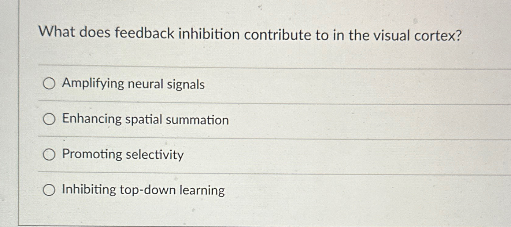 Solved What does feedback inhibition contribute to in the | Chegg.com