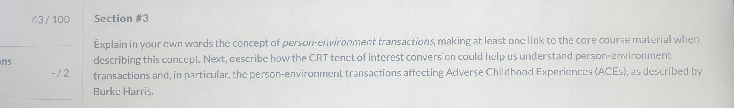 Solved 43/100ns-2Section #3Éxplain in your own words the | Chegg.com