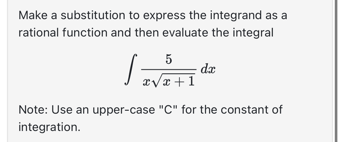 Solved Make a substitution to express the integrand as a | Chegg.com