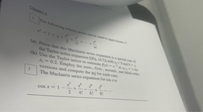 Solved Chapter 4 1 1 The following infinite series can be | Chegg.com