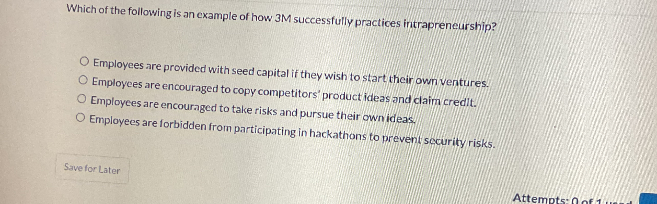 Solved Which of the following is an example of how 3M | Chegg.com