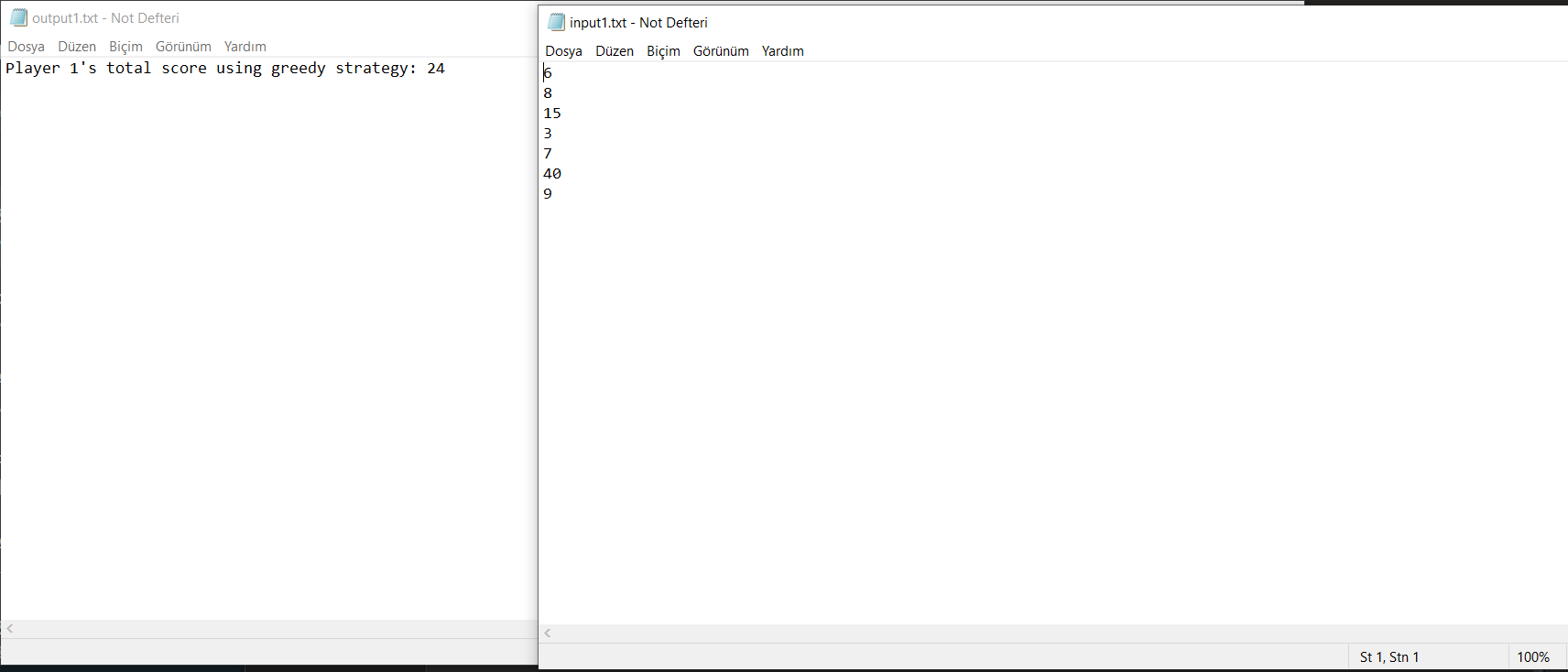 Solved I want to read and run the value in the input.txt | Chegg.com