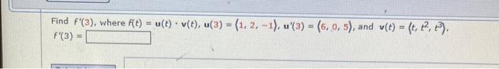 Solved Find f′(3), where | Chegg.com