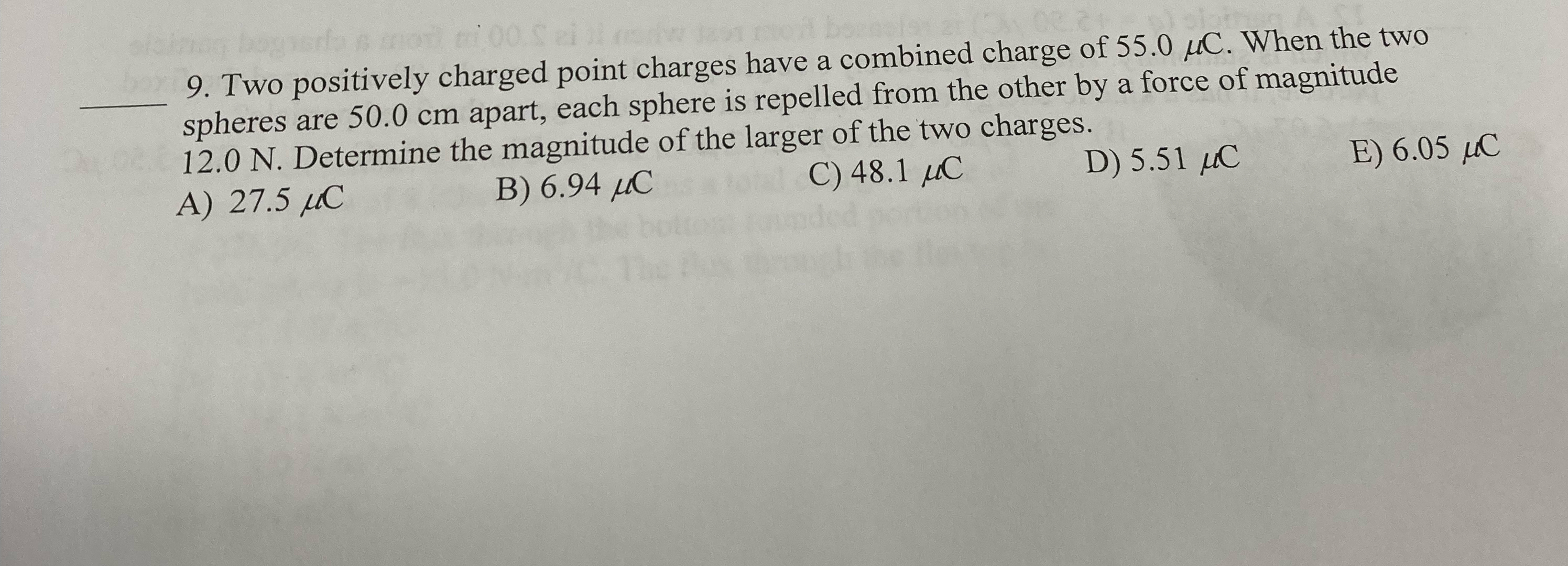 Solved Two positively charged point charges have a combined | Chegg.com