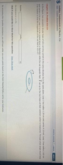 Solved PRINTER VERSION 4 BACK NEXT Chapter 29, Problem 016 | Chegg.com